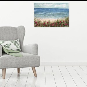 Beach Rose Path Watercolor Print - Beach House Chic - Etsy