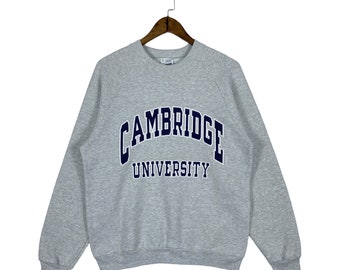 Stunning Vintage 90s Cambridge University Sweatshirt Crewneck Made in ...