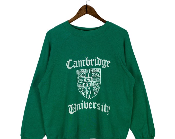 Stunning Vintage 90s Cambridge University Sweatshirt Crewneck Made in ...