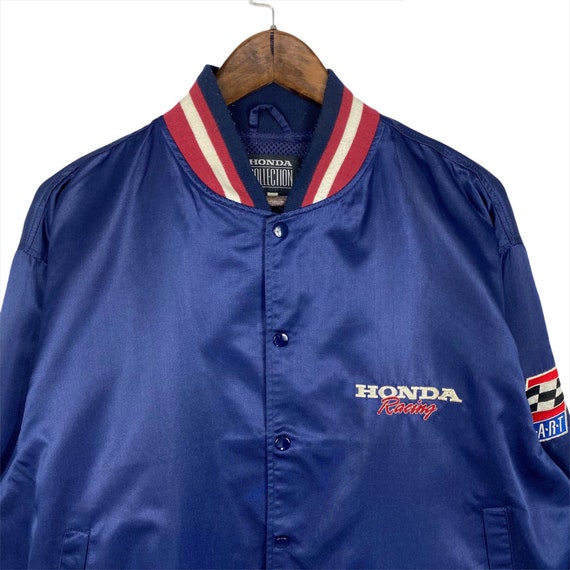 Vintage Honda Racing Motorsport Varsity Jacket Big Lo… - Gem