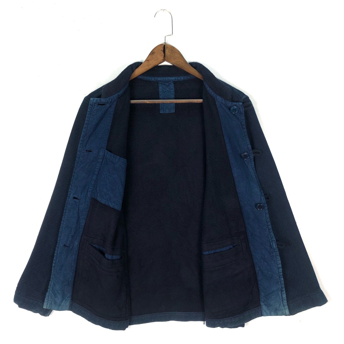 Vintage Blue Blue Japan Pure Indigo Chore Jacket Sashiko | Etsy