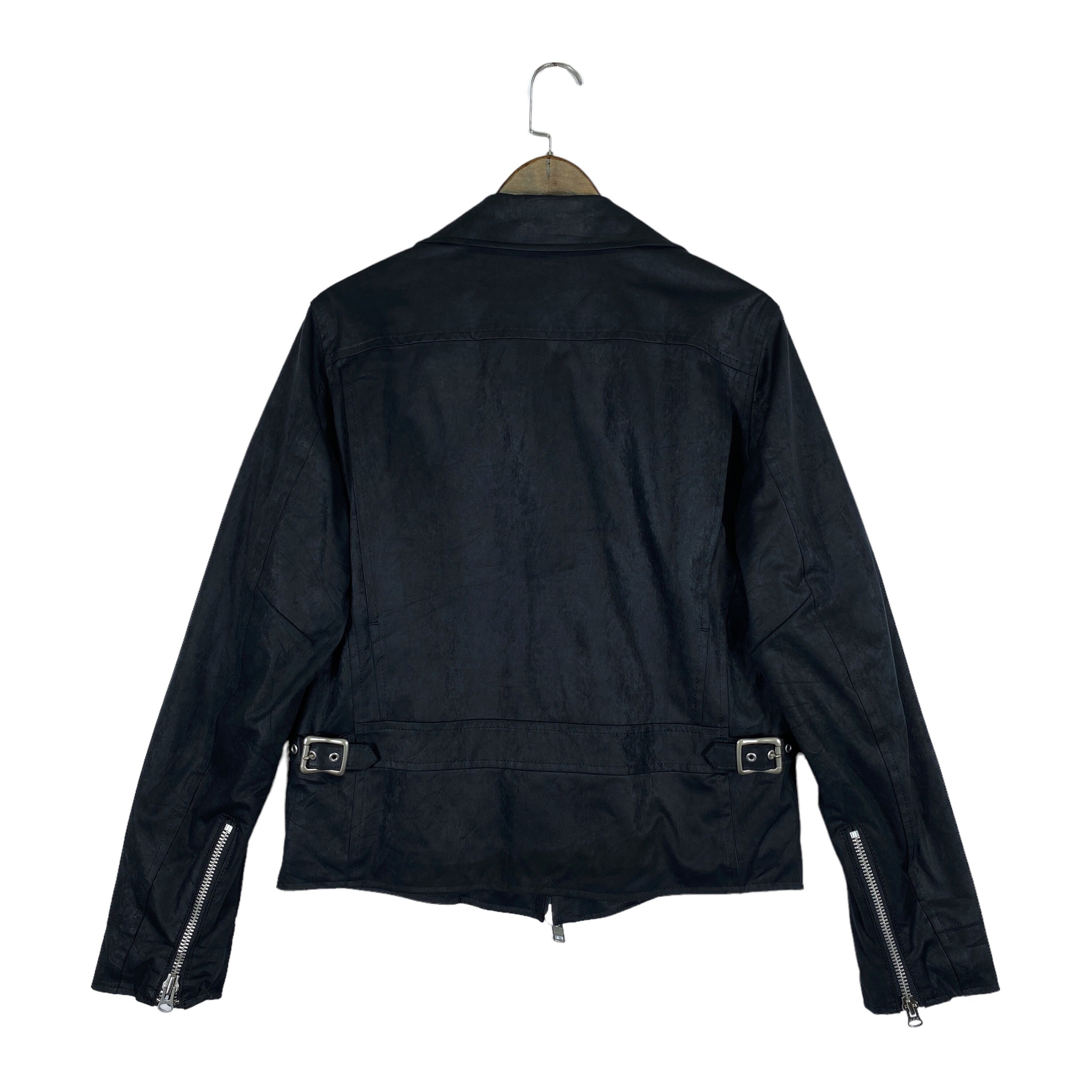 Vintage United Arrows Biker Jacket Quilted Lined Black Vintage United Arrows Biker Jacket Quilted Lined Black