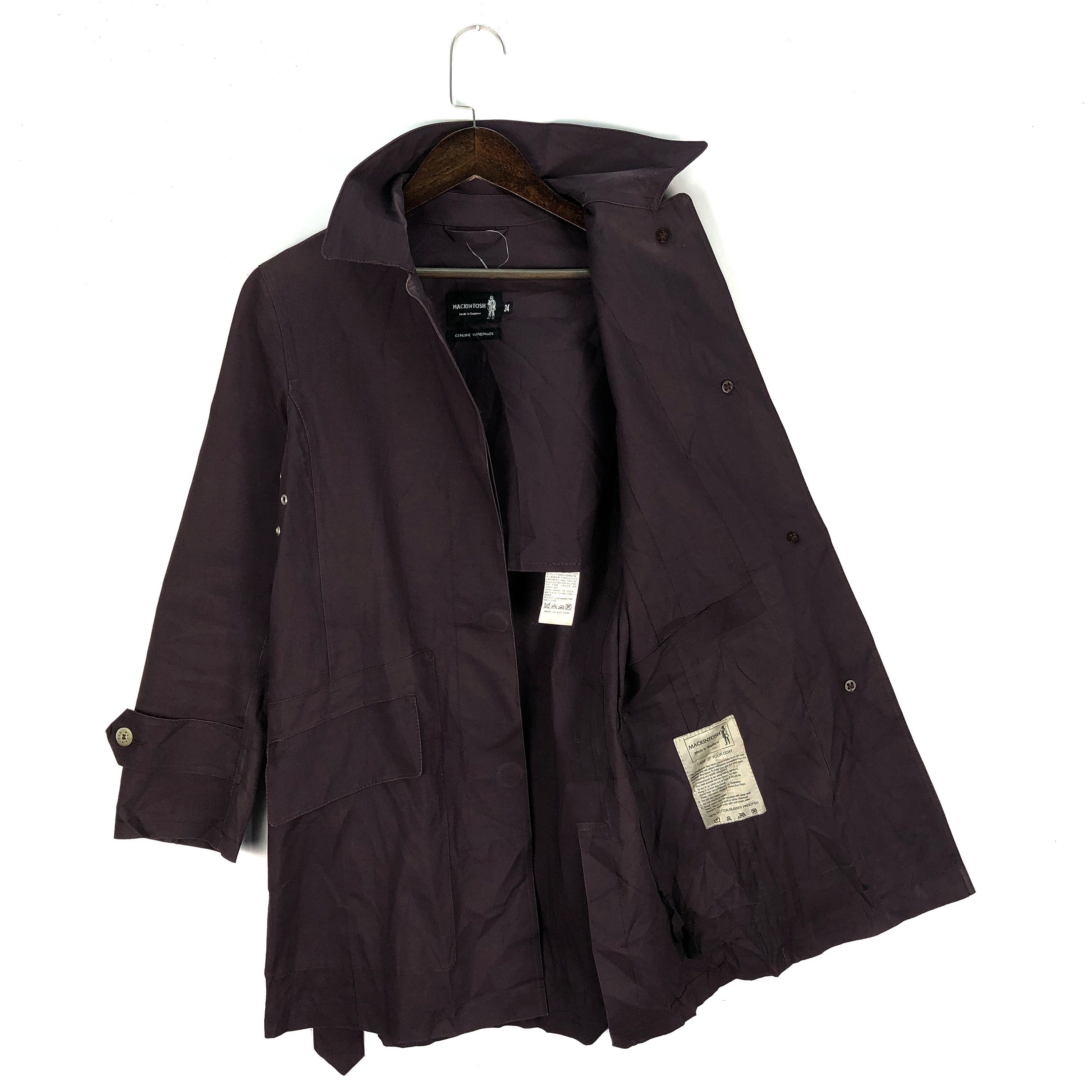 Vintage Mackintosh Raincoat Jacket Genuine Handmade Made in - Etsy