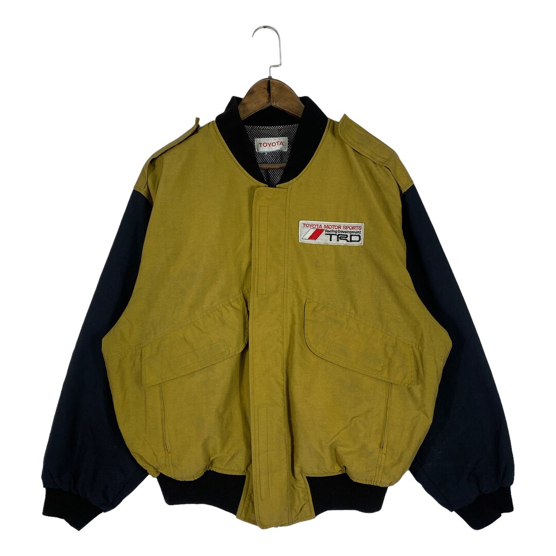 Vintage Toyota TRD Motorsport Bomber Jacket Racing Development Brown ...