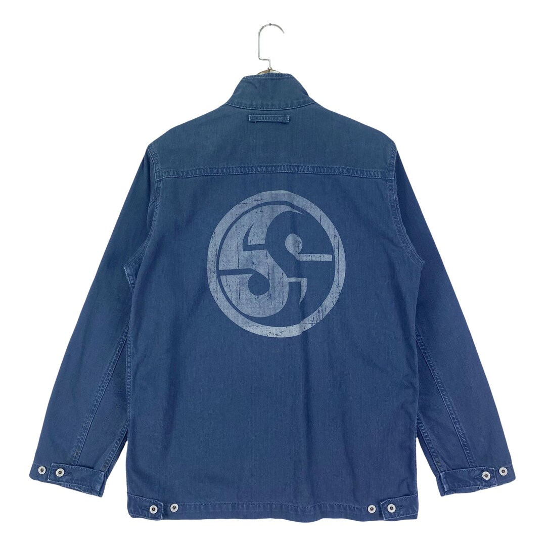Vintage 55DSL Diesel Ying and Yang Denim Jacket Made in Turkey Blue ...