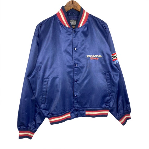 Vintage Honda Racing Motorsport Varsity Jacket Big Lo… - Gem