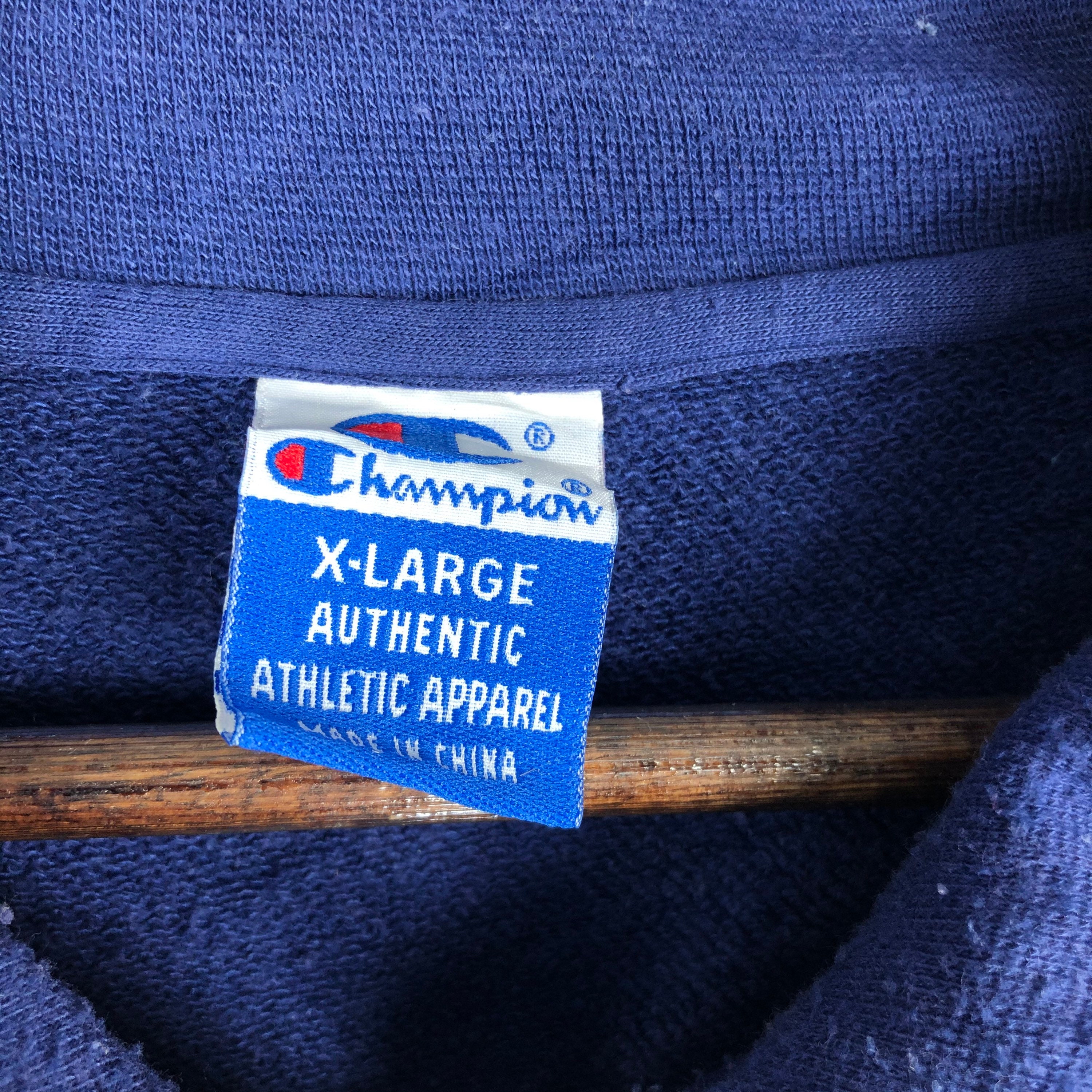 Vintage Champion Half Zip Pocket Sweatshirt Big Logo Vintage Champion Half Zip Pocket Sweatshirt Big Logo