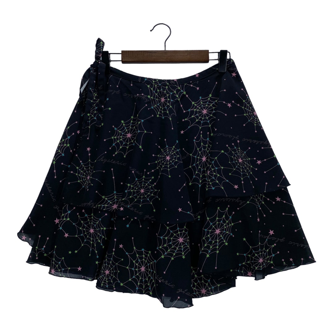 Hysteric Glamour Spider Web Black Skirt Size OS - Etsy