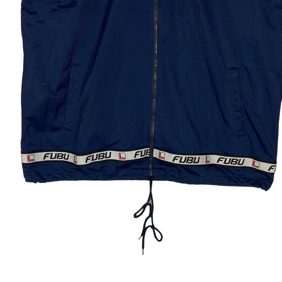 Vintage FUBU Full Zip Sweater Big Logo Embroidery Hip… - Gem