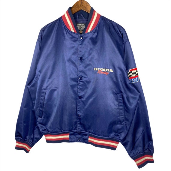 Vintage Honda Racing Motorsport Varsity Jacket Big Lo… - Gem