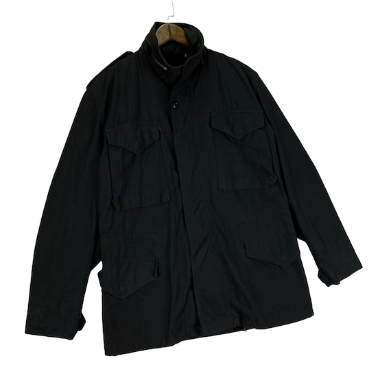Vintage Alpha Industries M65 Field Jacket Black Excel… - Gem