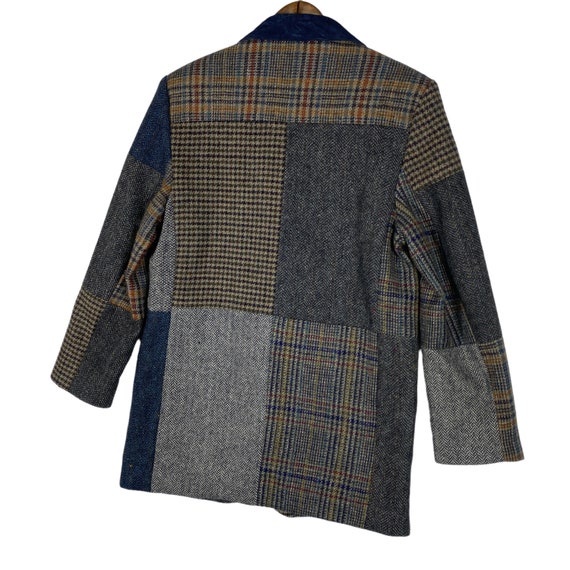 Vintage 80s Character Suburban Wear Patchwork Tweed B… - Gem