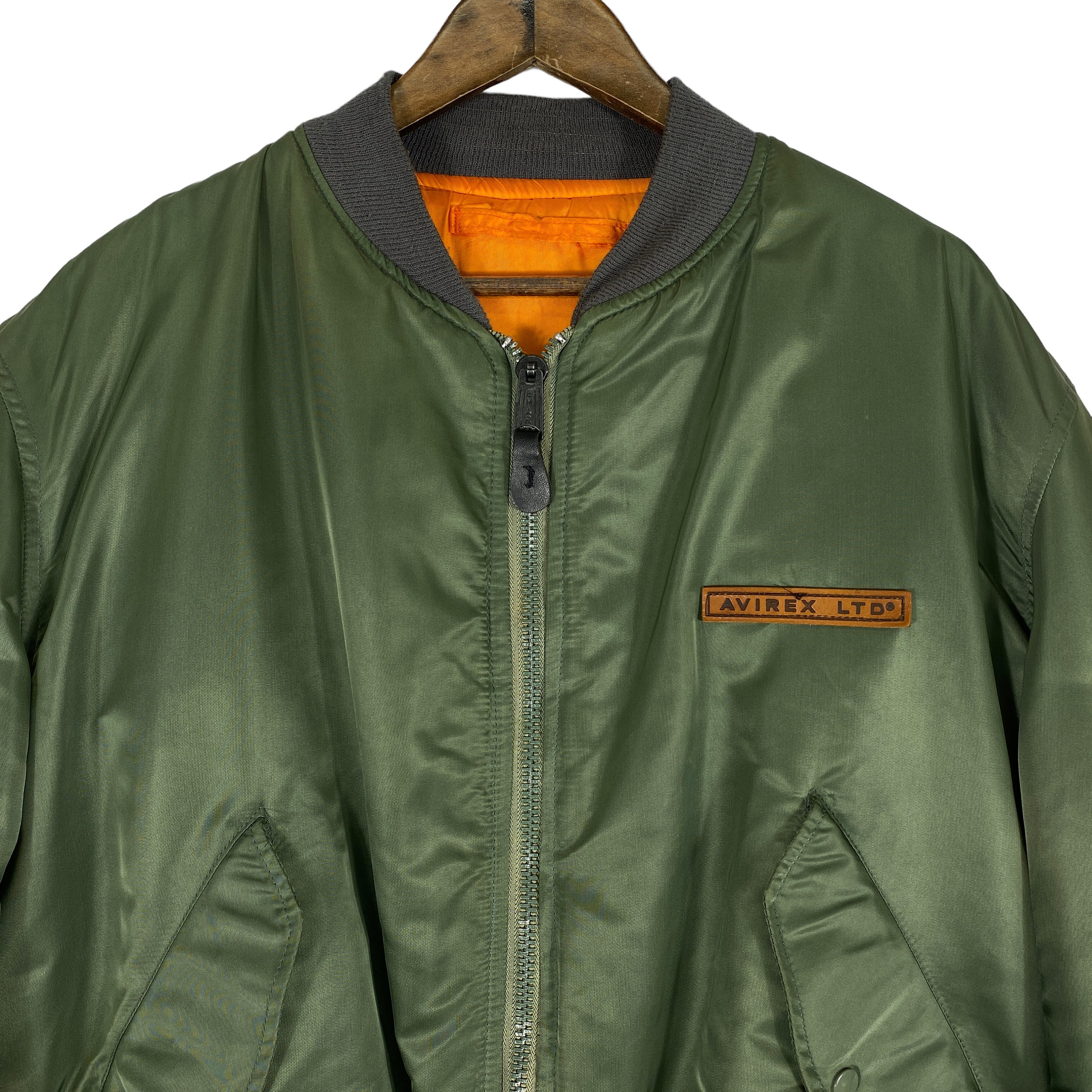 Vintage Avirex Reversible USAF MA 1 Bomber Jacket Flight Vintage Avirex Reversible USAF MA 1 Bomber Jacket Flight