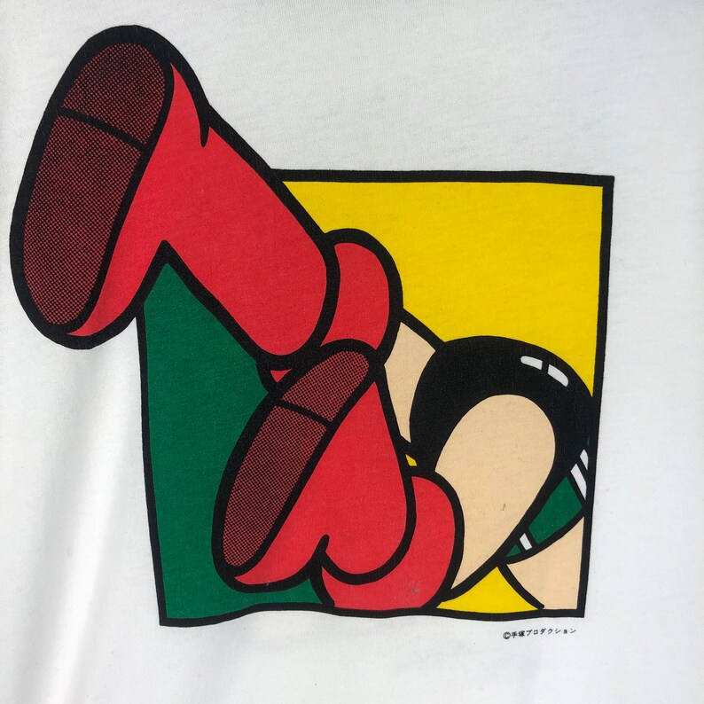 True Vintage 80s Mighty Atom Astro Boy T Shirt Raglan Osamu Tezuka ...