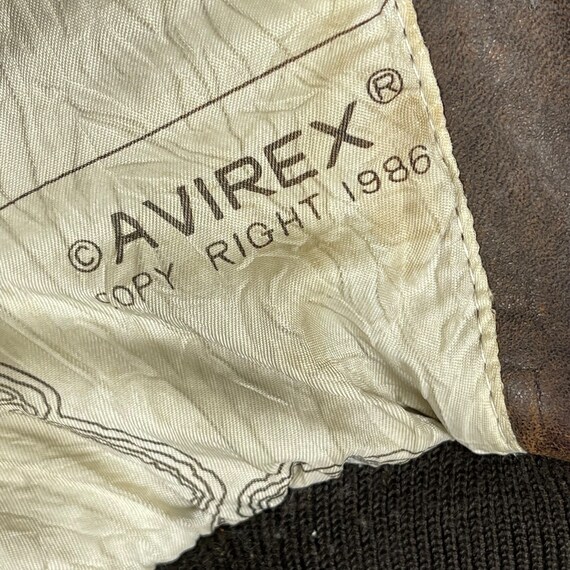 Vintage 90s Avirex Type-A2 US Army Force Leather Bomb… - Gem