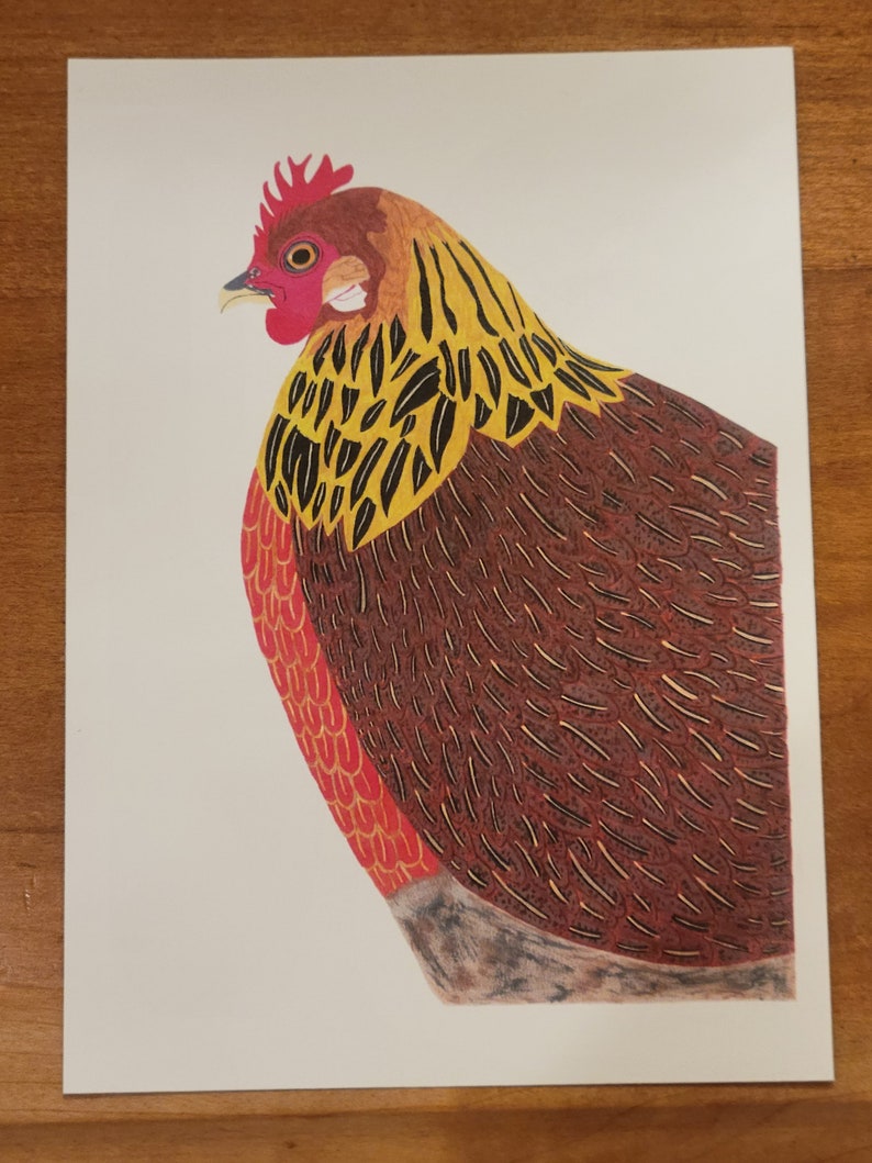 Penedesenca Patridge Chicken Print - Etsy