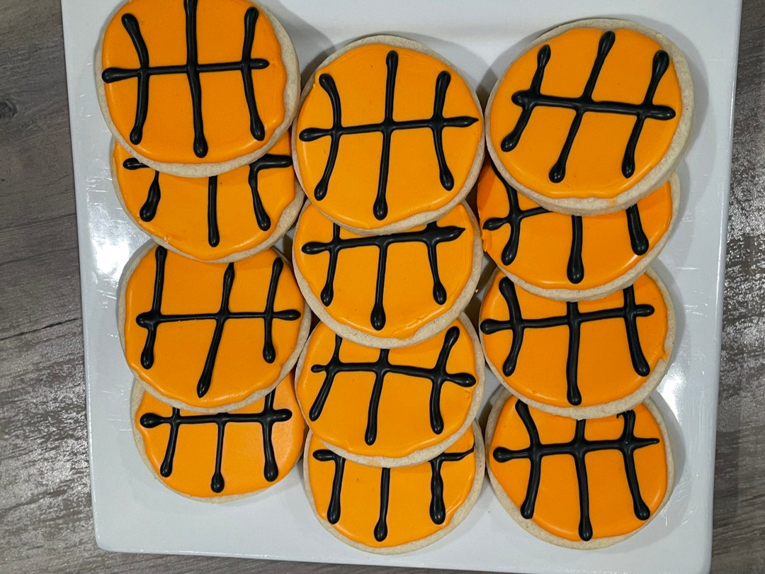 Basketball Sugar Cookies - Etsy
