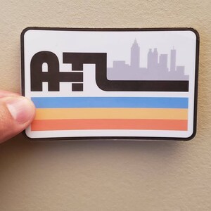 Atlanta Vinyl Sticker. Atlanta Skyline Sticker. ATL Souvenir. Georgia ...