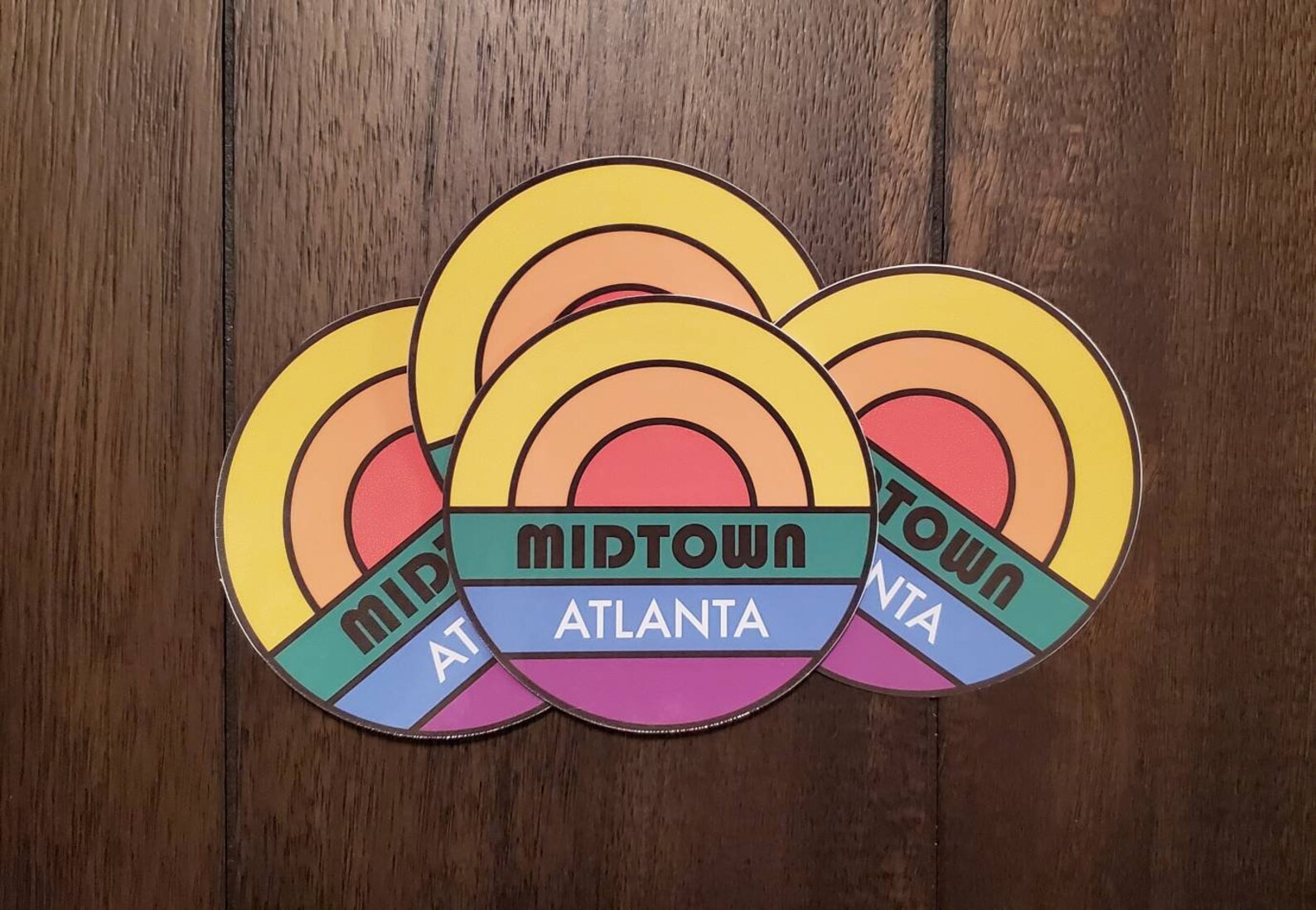 Pride Rainbow Sticker. Midtown Atlanta Sticker. Pride Midtown Atlanta ...