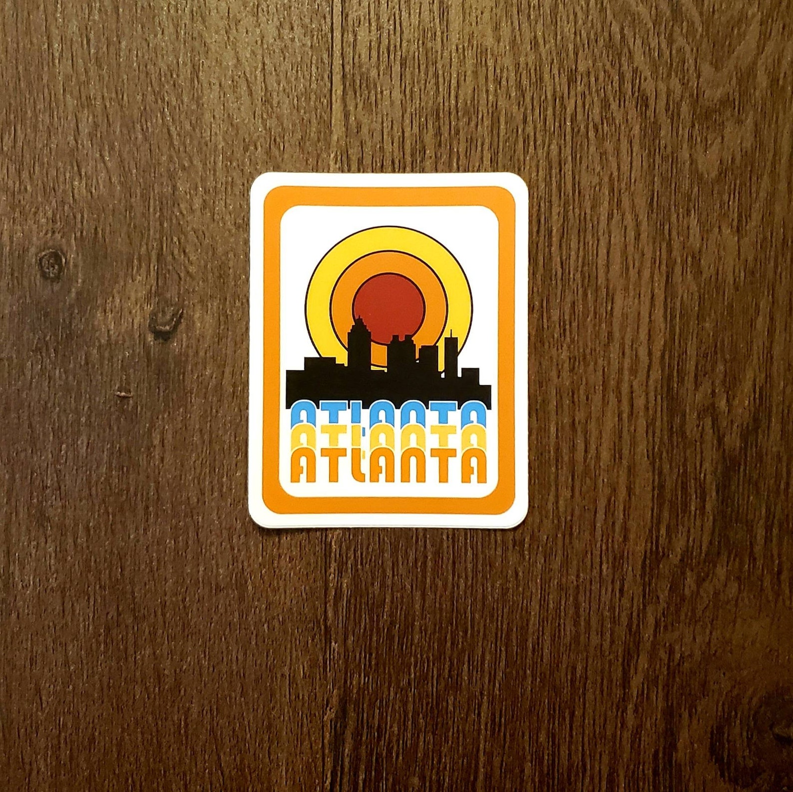 Atlanta Stickers. Skyline Vinyl Sticker. Atlanta Ga Skyline - Etsy