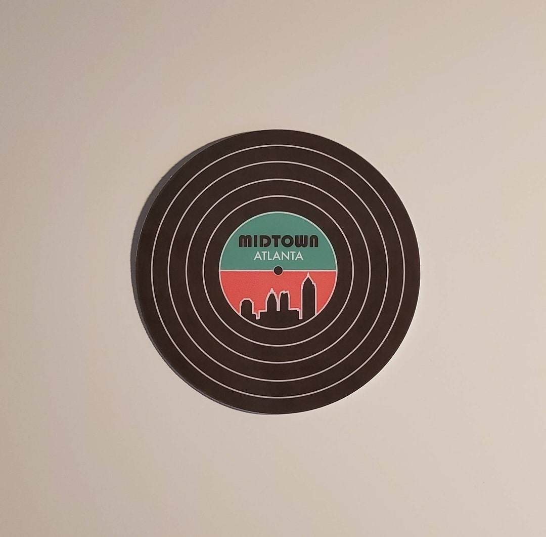 Vinyl Record Sticker. Midtown Atlanta Sticker. Midtown Atl Decal. ATL ...
