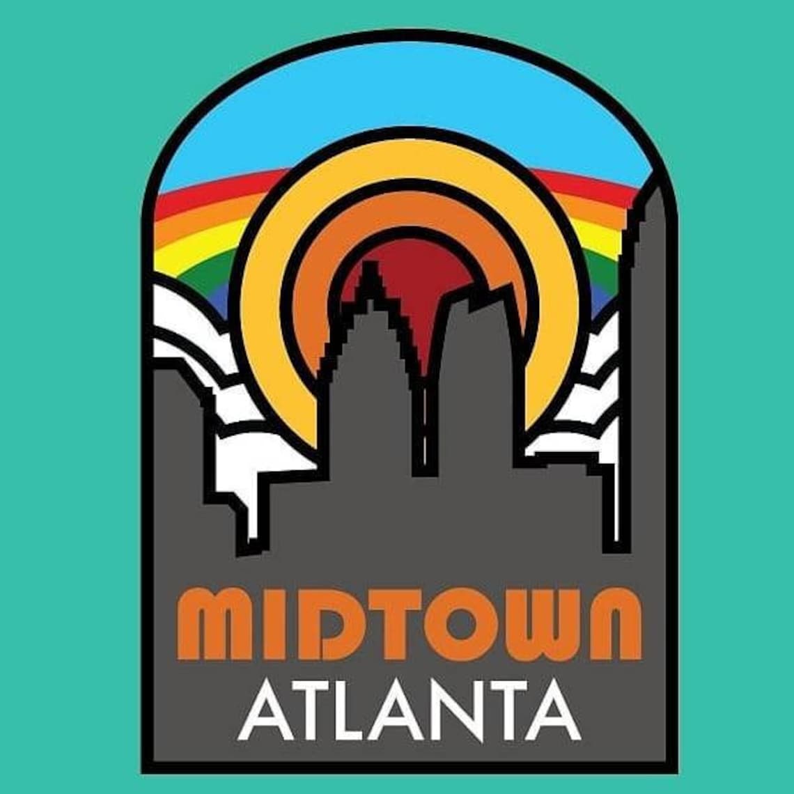Atlanta Sticker. Midtown Atlanta Sticker. ATL Decal. Atlanta | Etsy