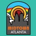 Atlanta Sticker. Midtown Atlanta Sticker. ATL Decal. Atlanta Souvenir ...