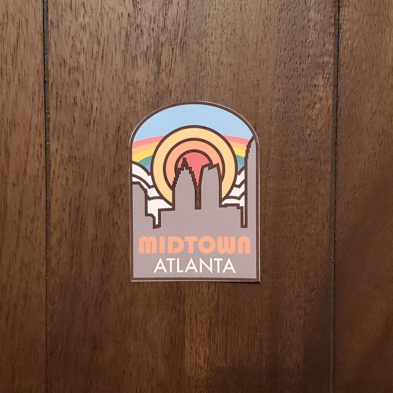 Atlanta Sticker. Midtown Atlanta Sticker. ATL Decal. Atlanta | Etsy