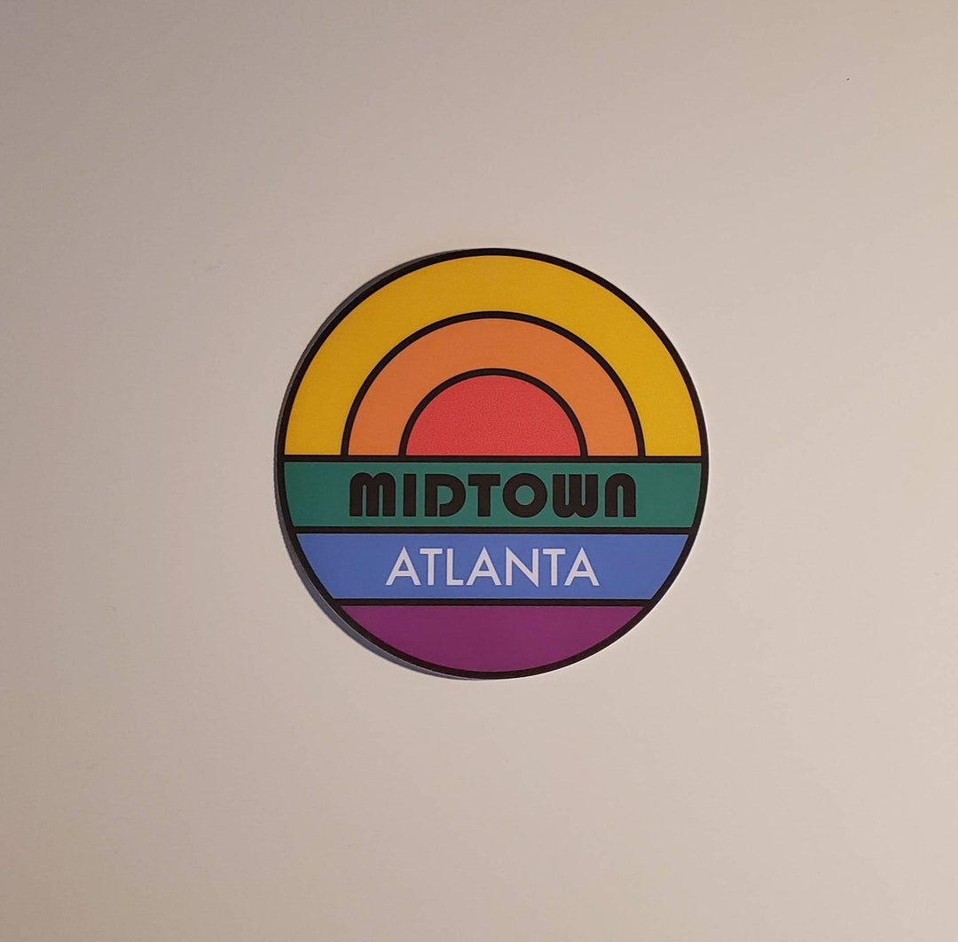 Pride Rainbow Sticker. Midtown Atlanta Sticker. Pride Midtown Atlanta ...