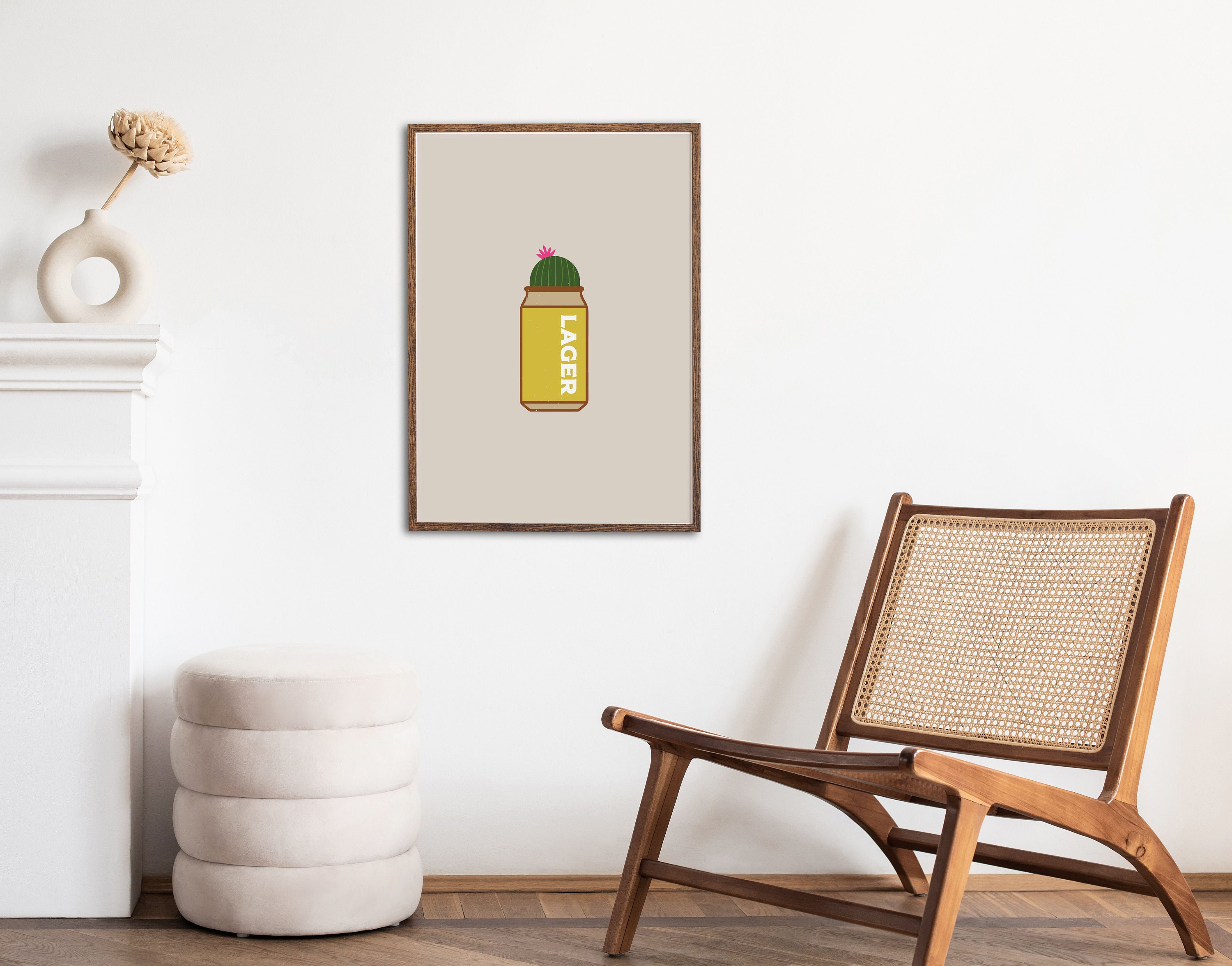 Lager Beer Print Lager Beer Poster Plant and Beer Print - Etsy