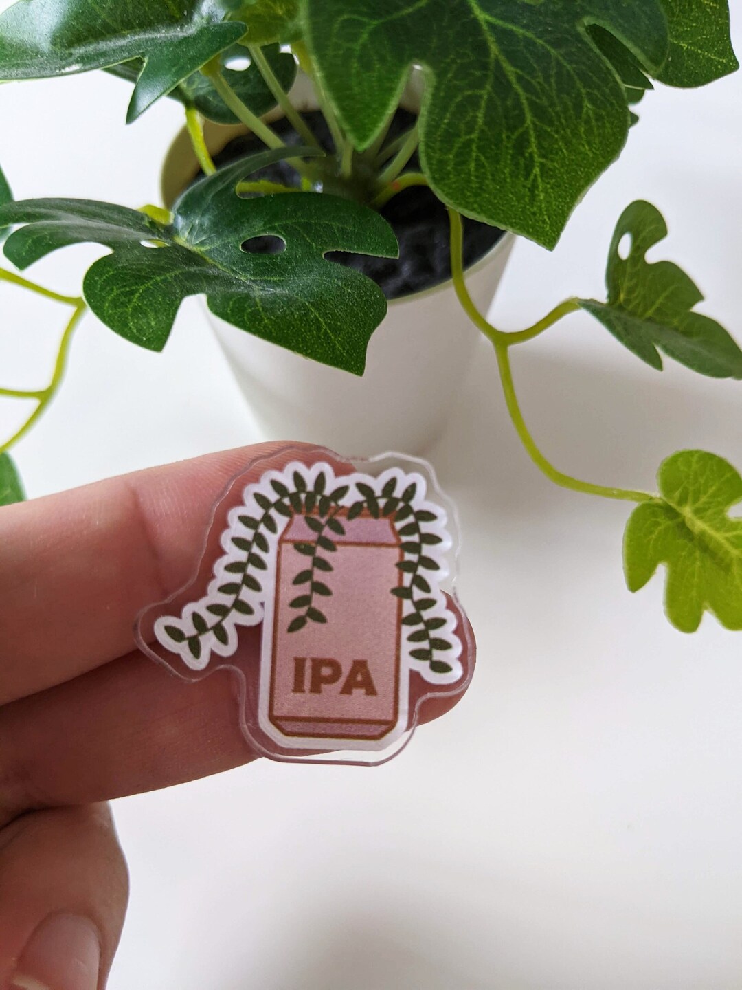 IPA Beer Acrylic Pin, Beer Novelty Pin, Craft Beer Pin Badge, Craft ...