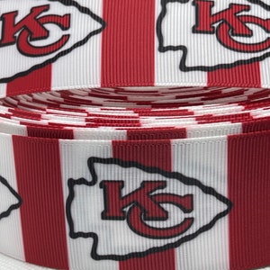 Kansas City Chiefs Inspired Grosgrain Ribbon And/or Coordinating 1 ...