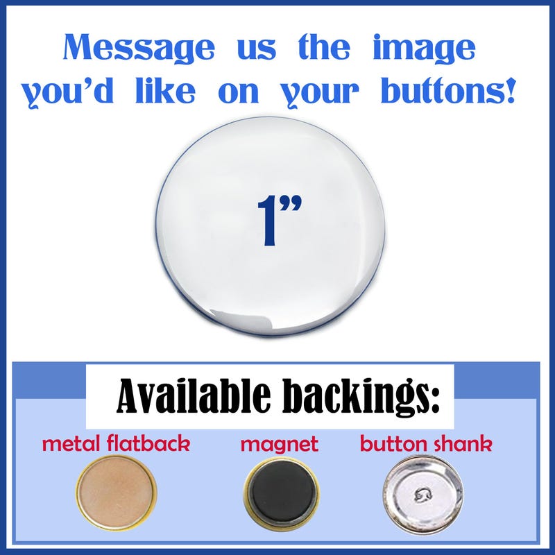 Custom Buttons Shank - Etsy