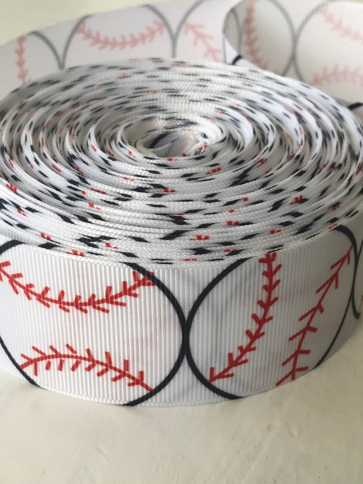 BASEBALL inspired grosgrain ribbon and/or coordinating 1 | Etsy