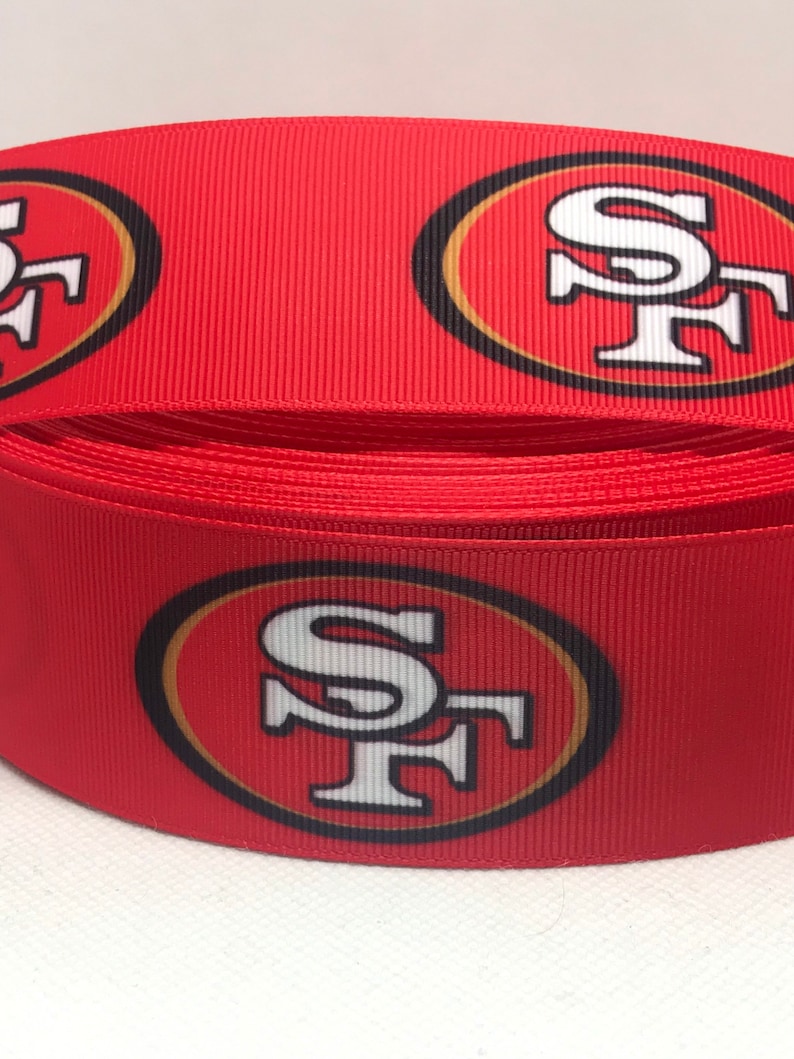 SAN FRANCISCO 49ERS Inspired Grosgrain Ribbon And/or - Etsy