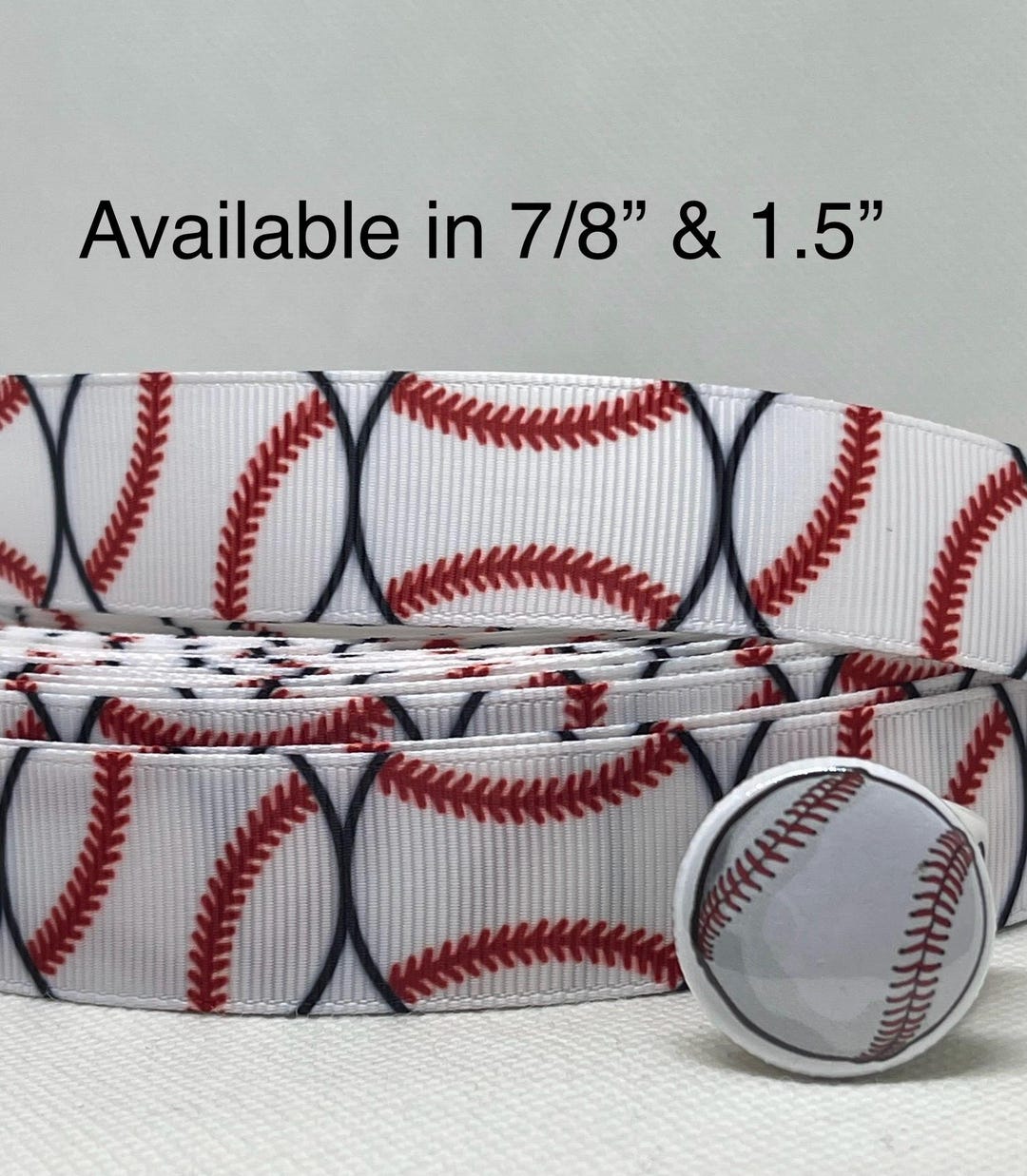 BASEBALL Inspired Grosgrain Ribbon And/or Coordinating 1" Flatbacks ...