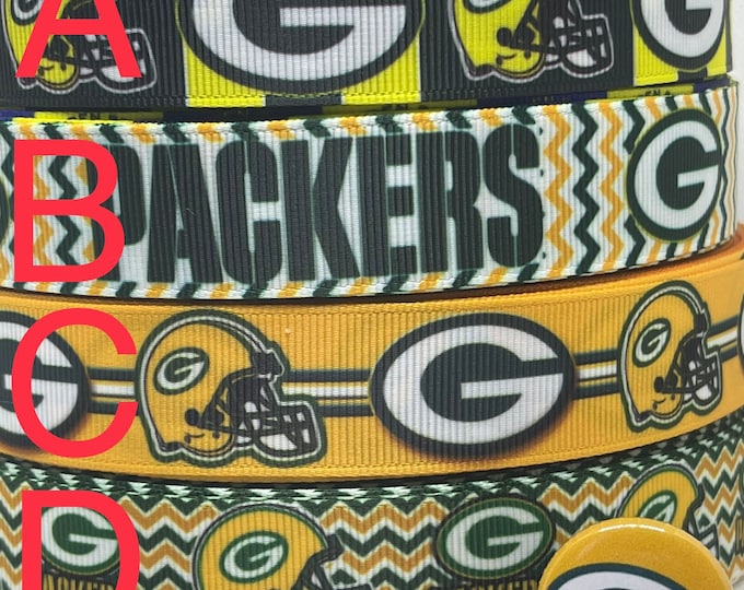 7/8 NFL Green Bay Packers Ribbon, 9 Feet , Licensed by Offray - Etsy