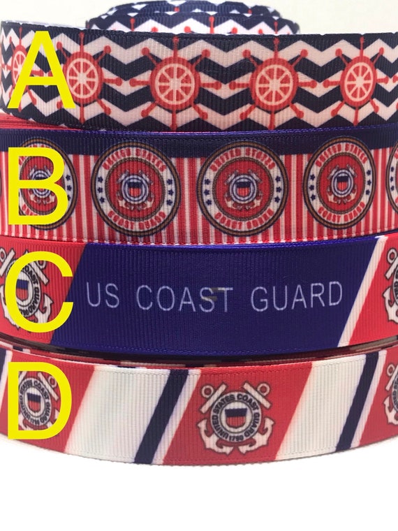 US COAST GUARD inspired grosgrain ribbon and/or coordinating | Etsy
