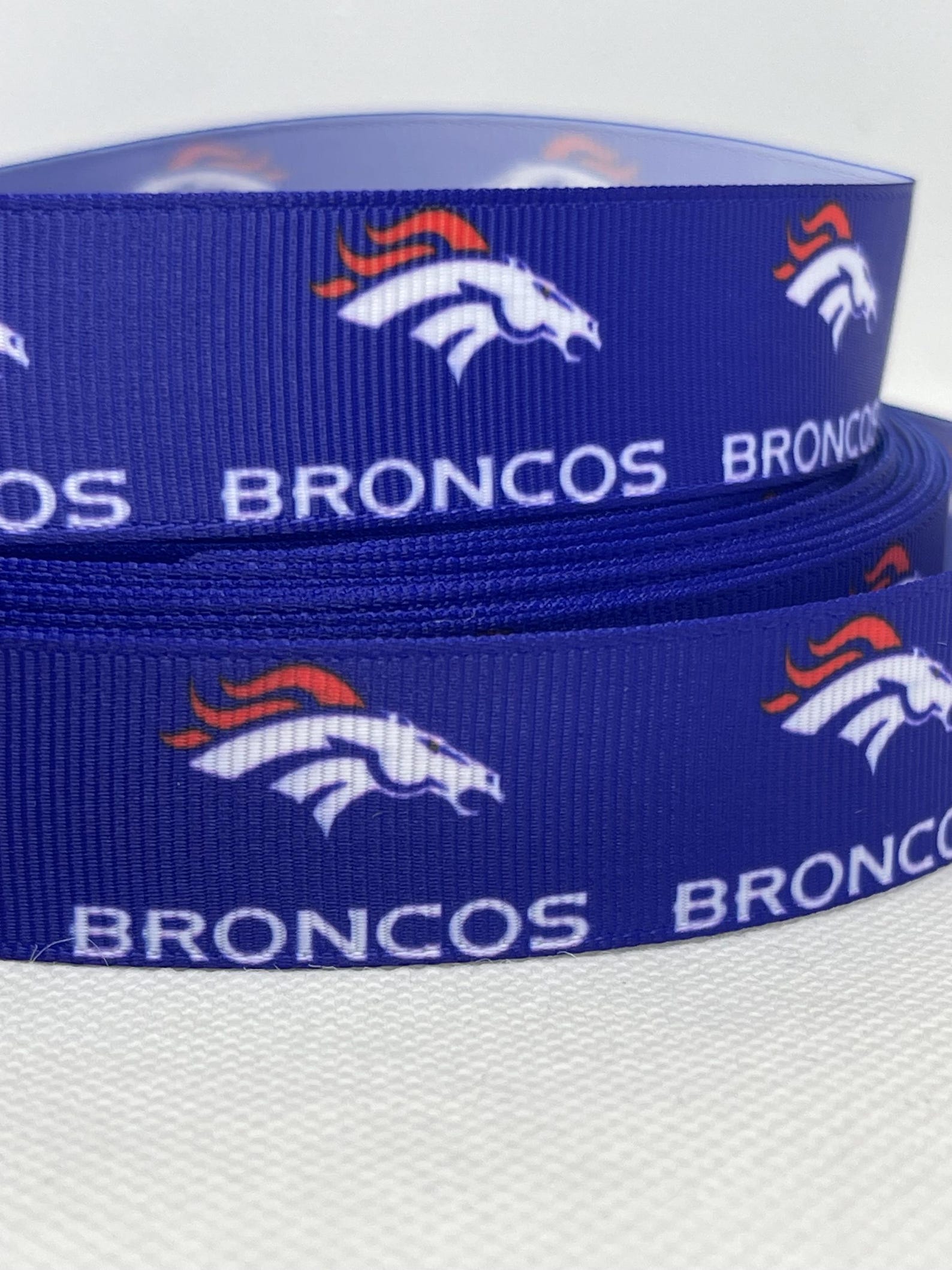 Denver Broncos Inspired 7/8" or 1.5" Grosgrain Ribbon And/or ...