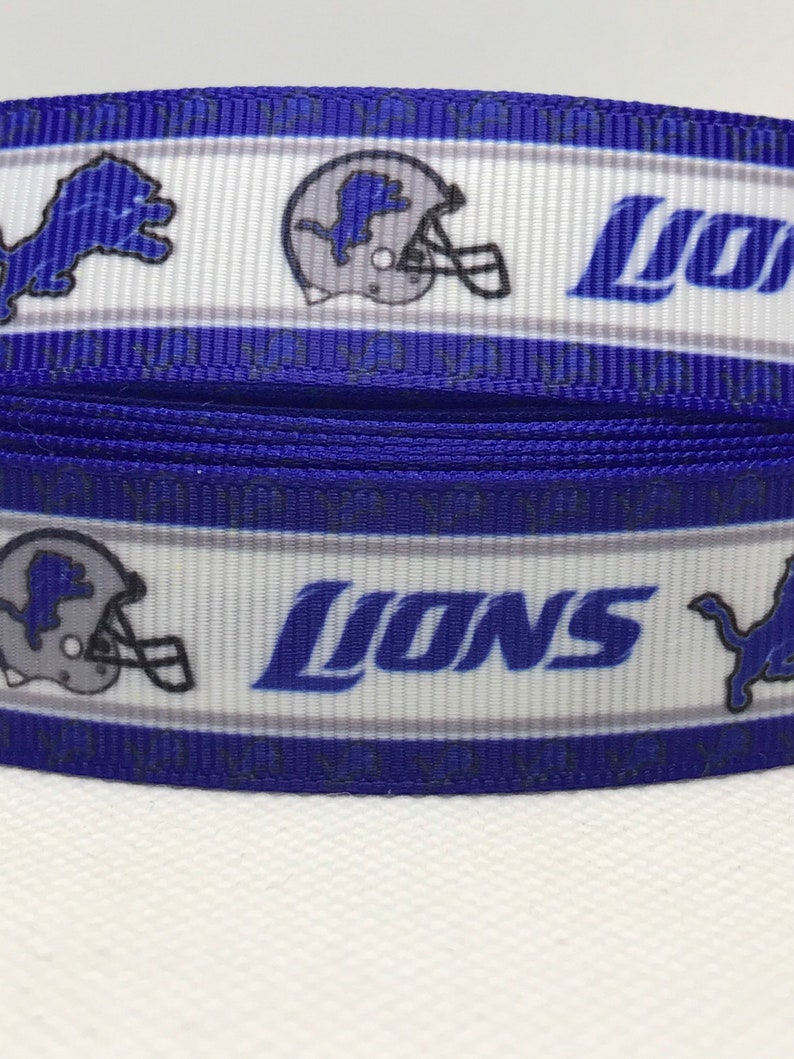 DETROIT LIONS Inspired Grosgrain Ribbon And/or Coordinating - Etsy