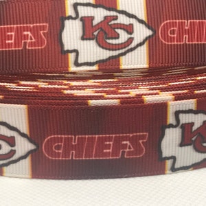 Kansas City Chiefs Inspired Grosgrain Ribbon And/or Coordinating 1 ...