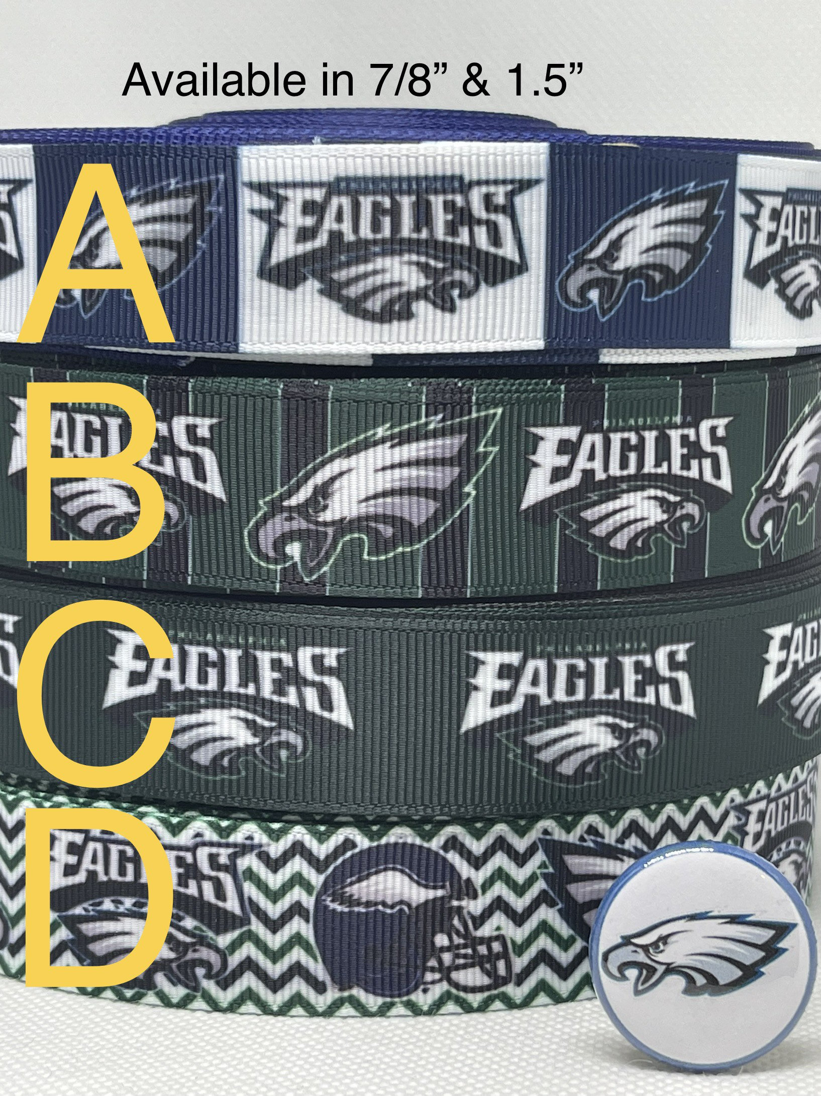 Philadelphia Eagles Inspired Grosgrain Ribbon And/or - Etsy