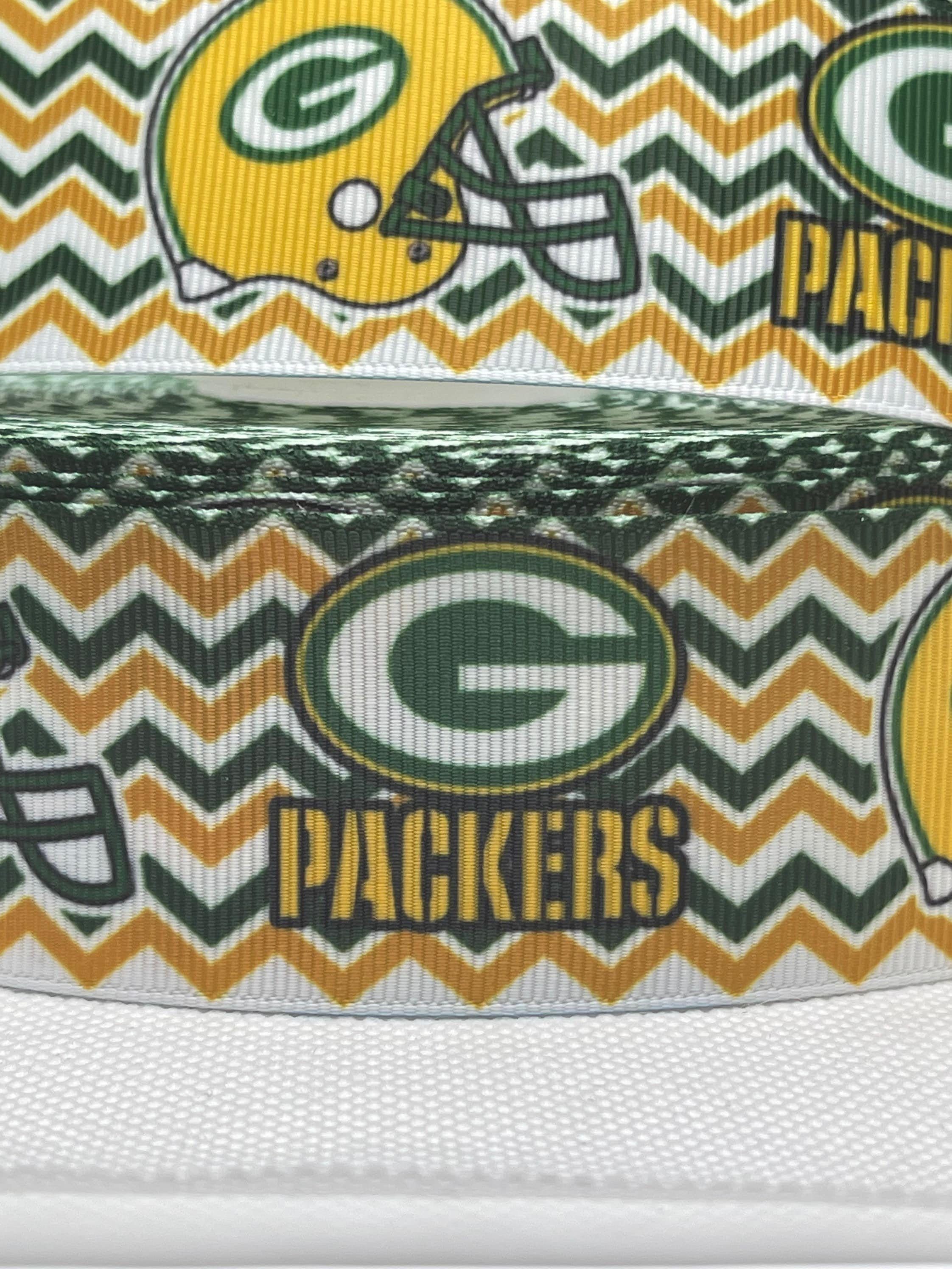 Green Bay Packers 7/8 or 1.5 inspired grosgrain | Etsy