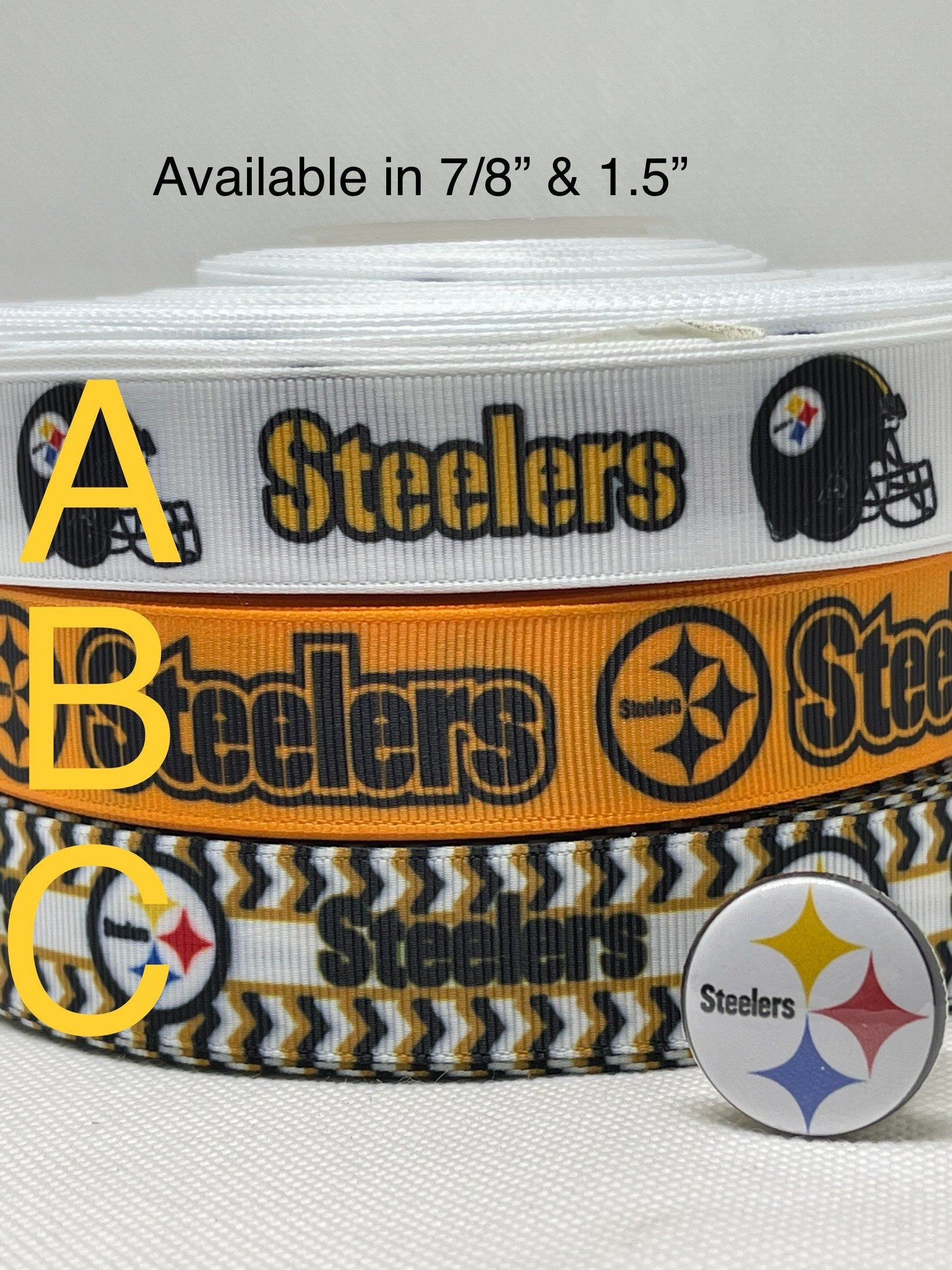 Pittsburgh Steelers Inspired Grosgrain Ribbon And/or - Etsy