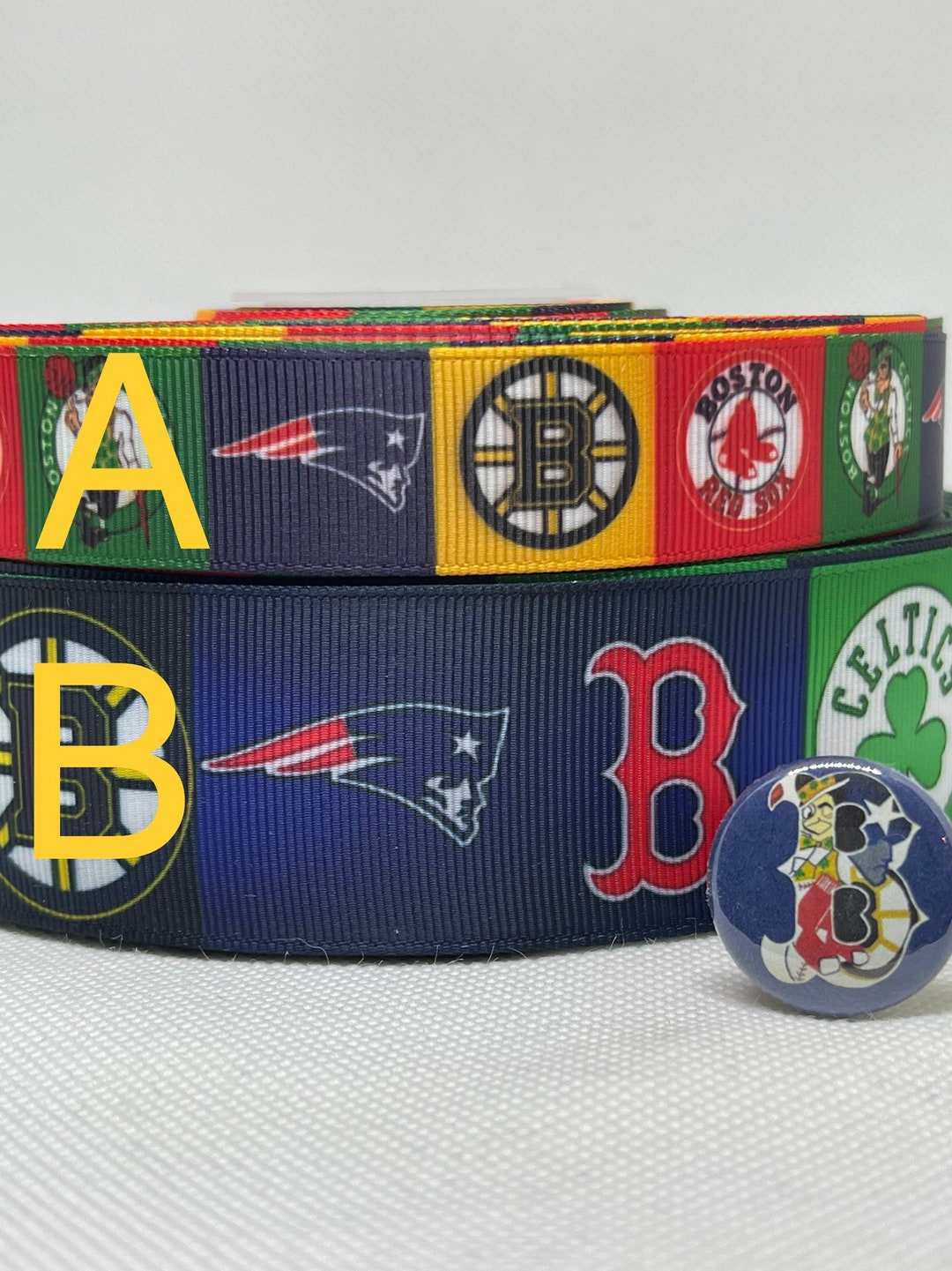 BOSTON Sports Teams Inspired Grosgrain Ribbon And/or Coordinating 1 ...