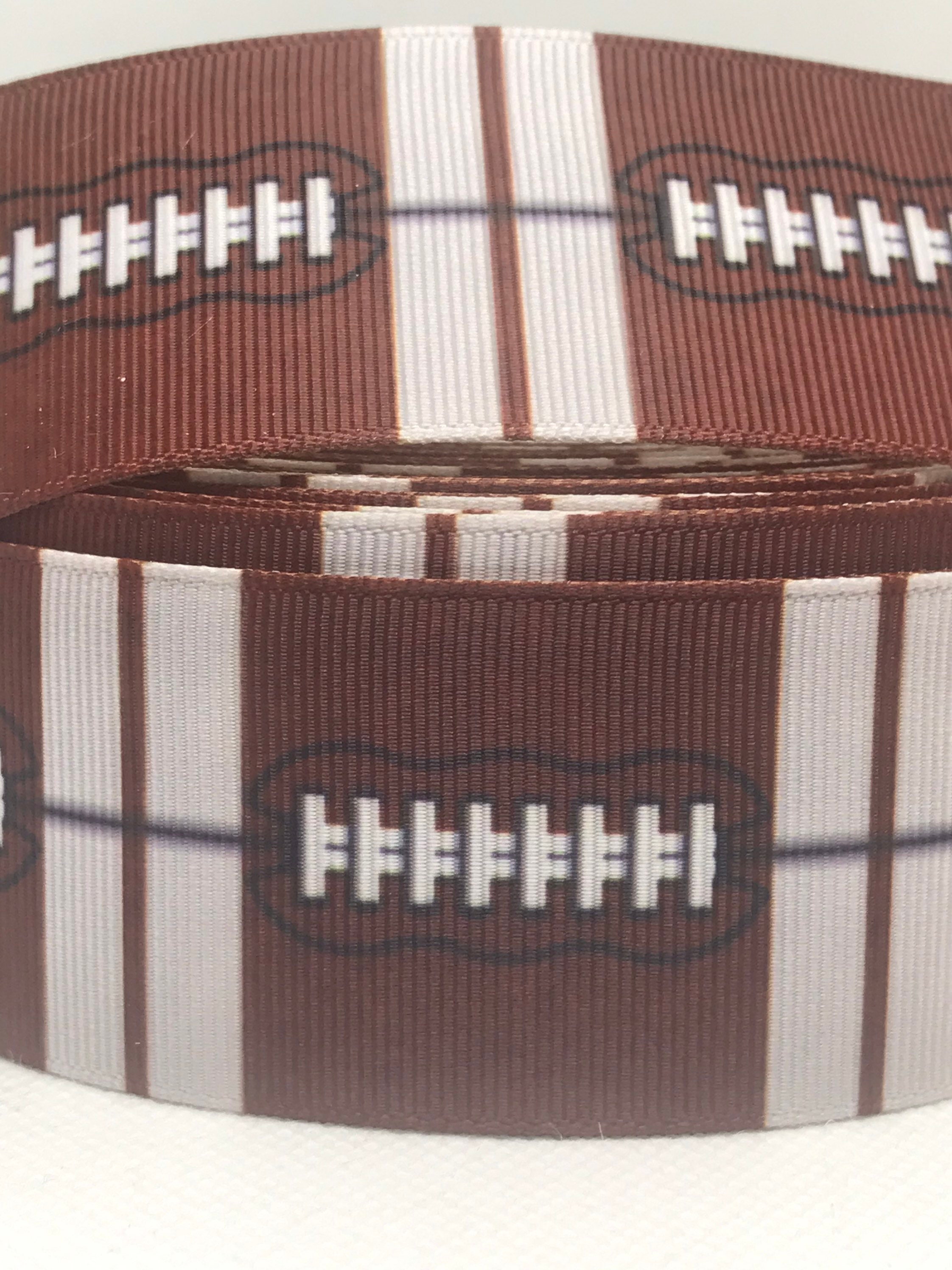 FOOTBALL Inspired 7/8” or 1.5” Grosgrain Ribbon And/or Coordinating 1 ...
