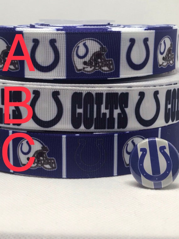 Indianapolis Colts inspired grosgrain ribbon and/or | Etsy