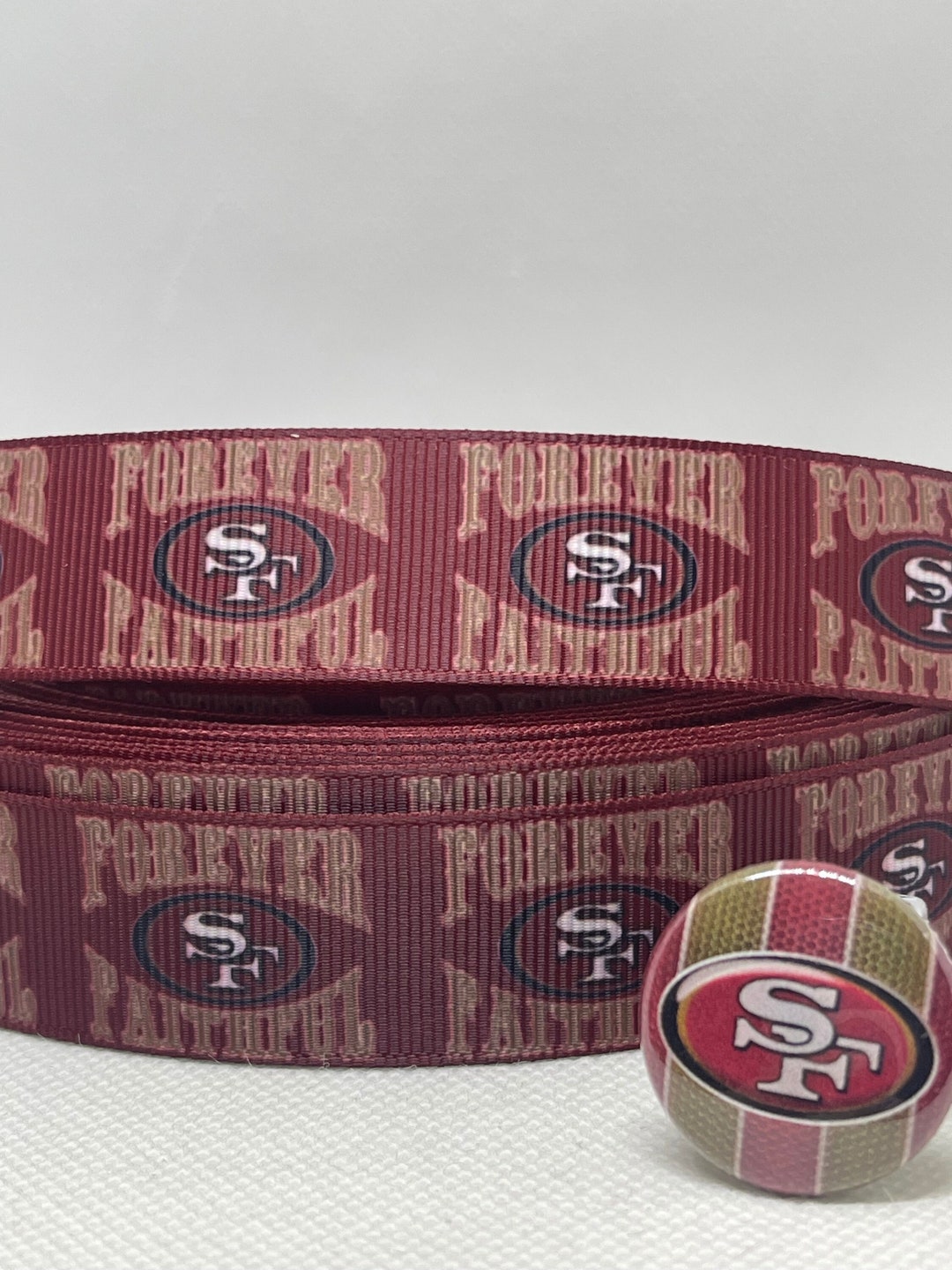 SAN FRANCISCO 49ERS Inspired Grosgrain Ribbon And/or Coordinating 1 ...