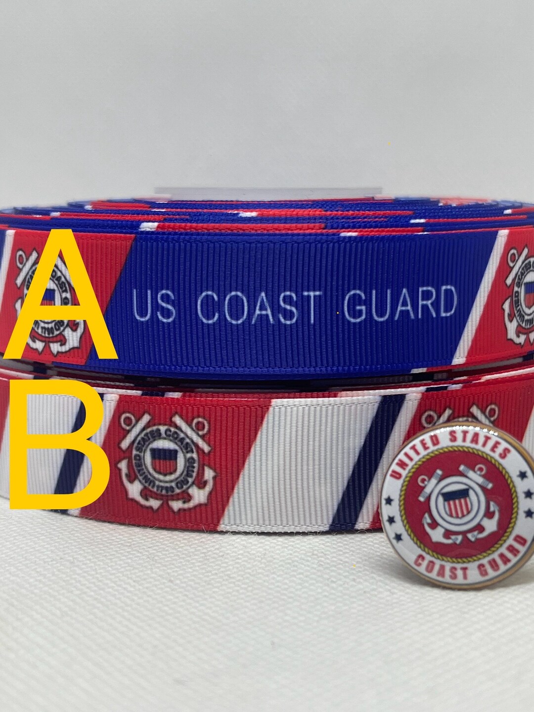 US COAST GUARD Inspired Grosgrain Ribbon And/or Coordinating 1 ...