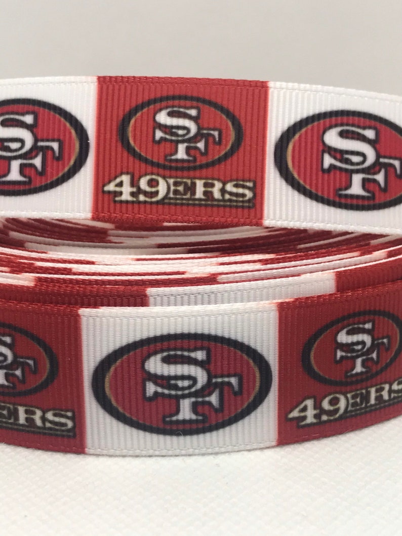 SAN FRANCISCO 49ERS Inspired Grosgrain Ribbon And/or - Etsy